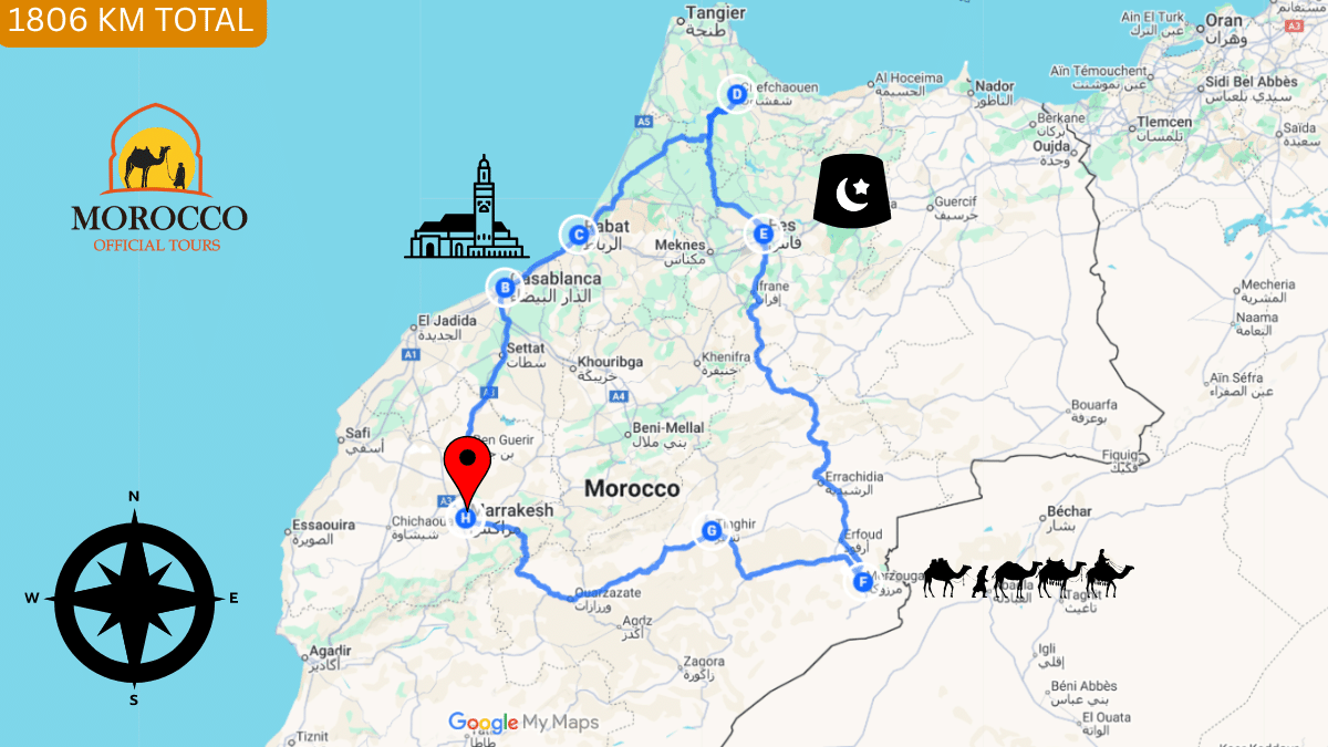 11 Days Morocco Itinerary from Casablanca | 11 day Morocco tour